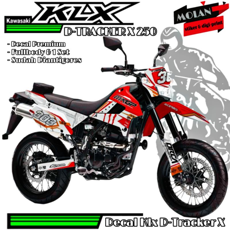 Jual Decal Sticker Striping Variasi Fullbody KLX D-TRACKER X 250 ...