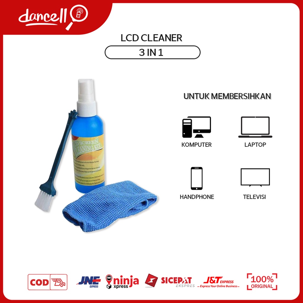 Jual LCD CLEANER 3 IN 1 PEMBERSIH LAYAR LCD KOMPUTER LAPTOP HP MURAH ...