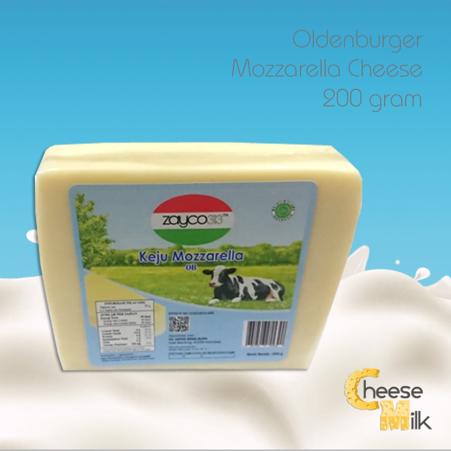 Jual HARGA MURAH Zayco Oldenburger Mozzarella Cheese 200 gram | Shopee ...
