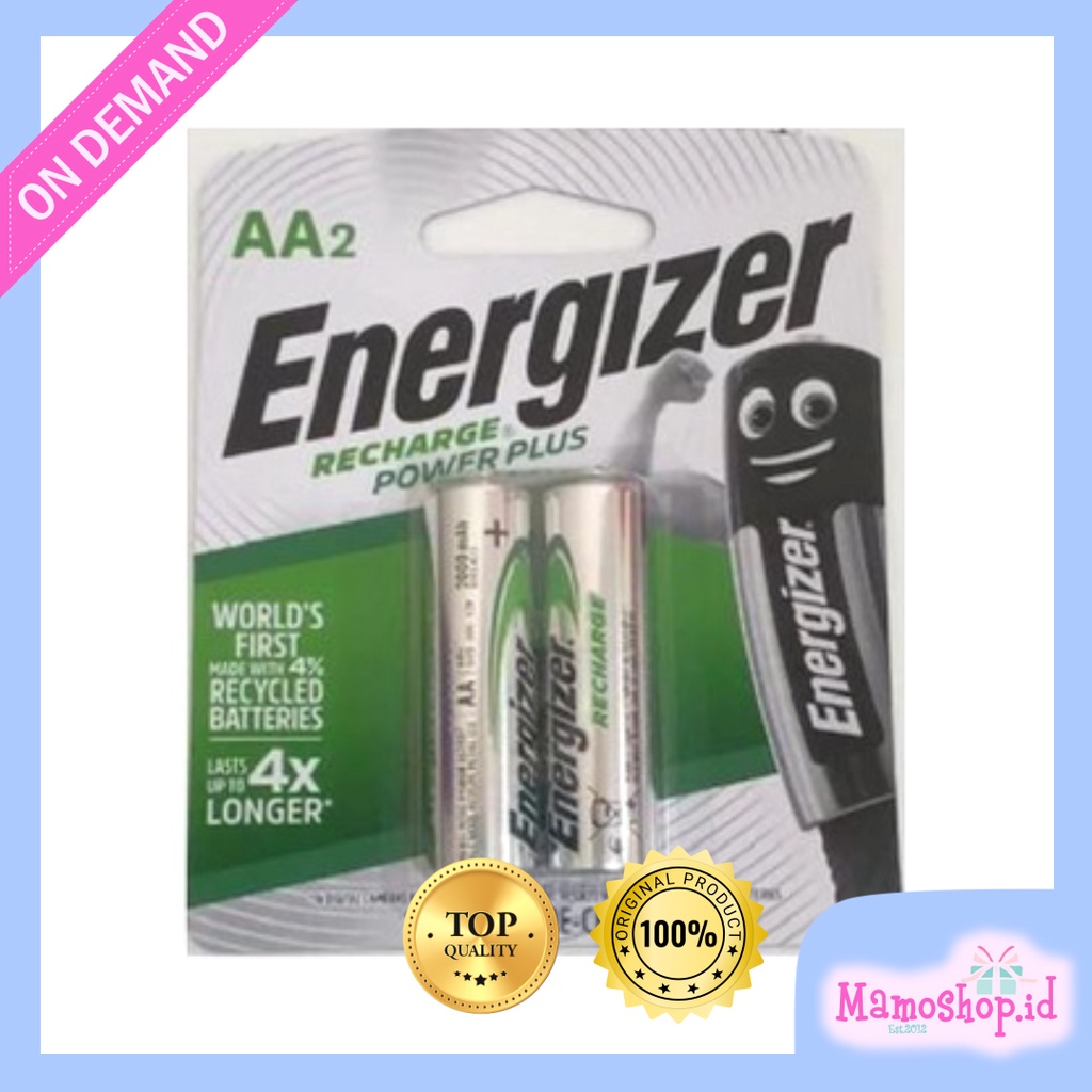 Jual Baterai Rechargeable Cas Energizer AA / A2 / A3 | Shopee Indonesia