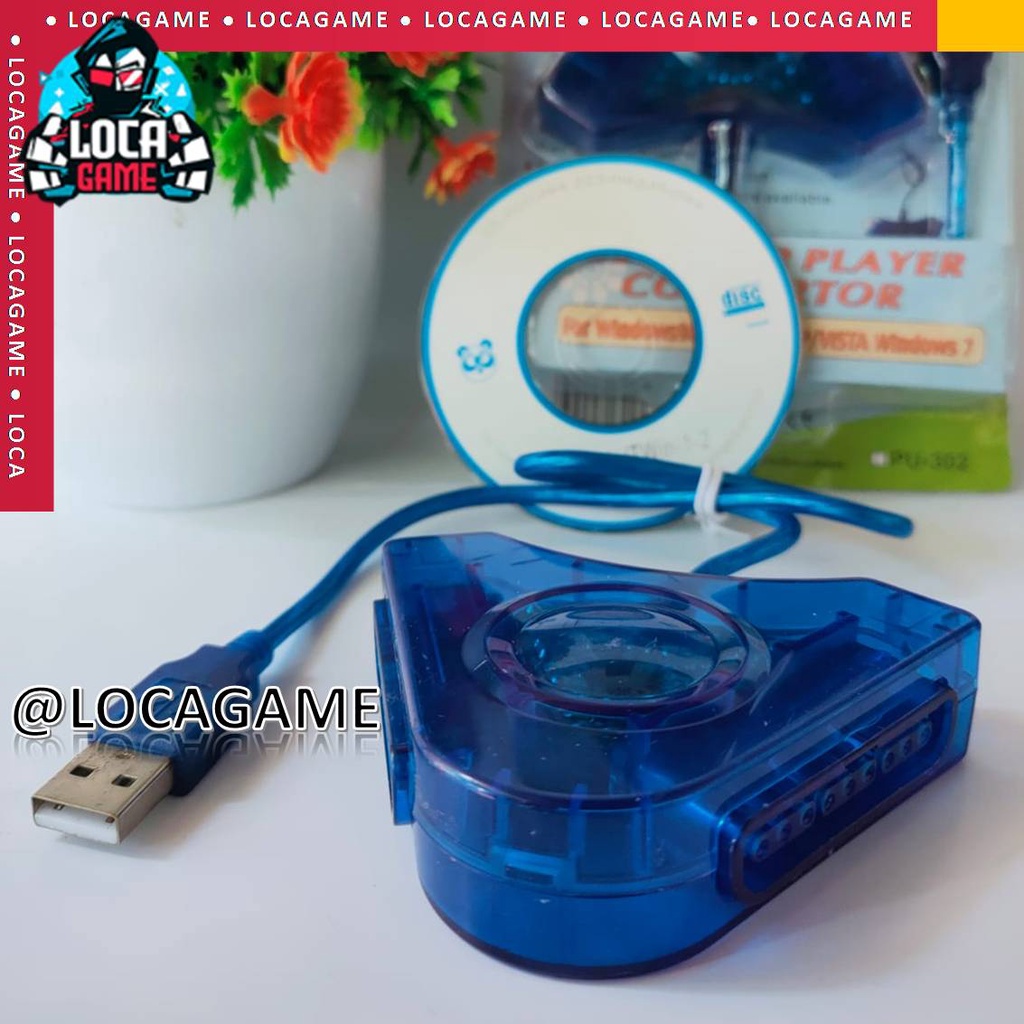 Jual CONVERTER USB 2 slot Stik stick ps2 to ps3 / pc double | Shopee ...