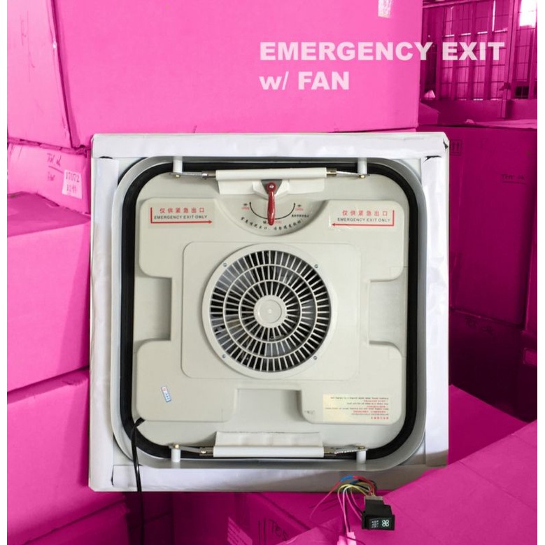 Jual EMERGENCY EXIT WITH FAN - EXHAUST FAN FOR BUS 24 VOLT | Shopee ...