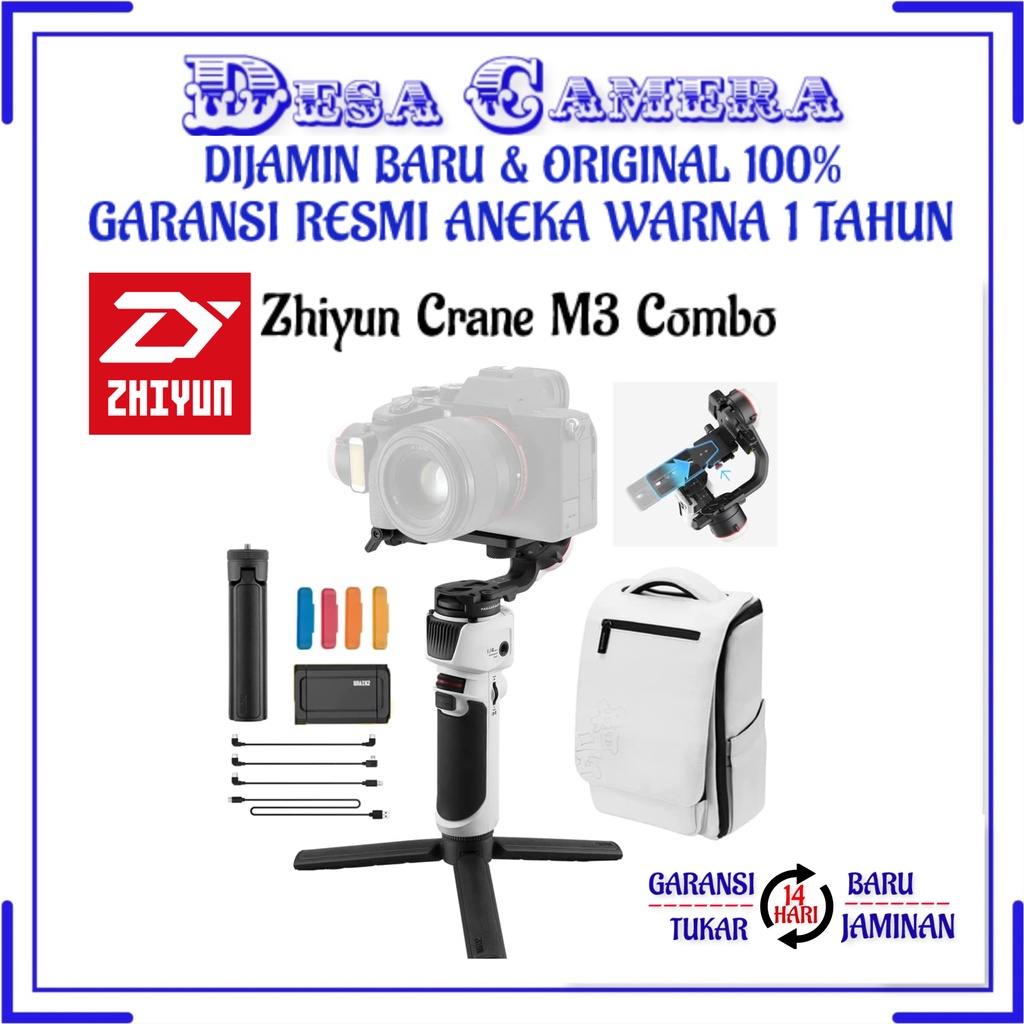 Jual Zhiyun Crane M3 Combo Gimbal Stabilizer Garansi Resmi | Shopee ...