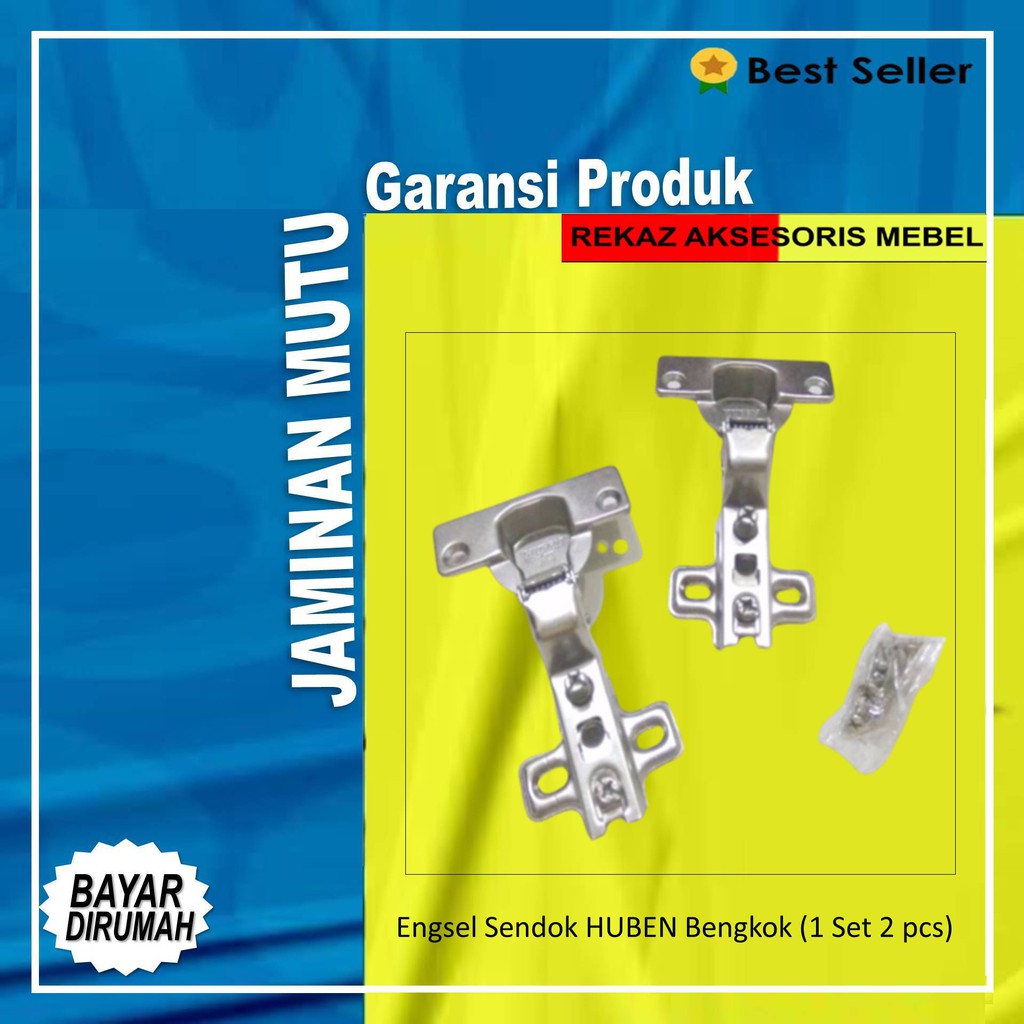 Jual Engsel Sendok HUBEN - Engsel Pintu Lemari Huben Model Bengkok (1 ...