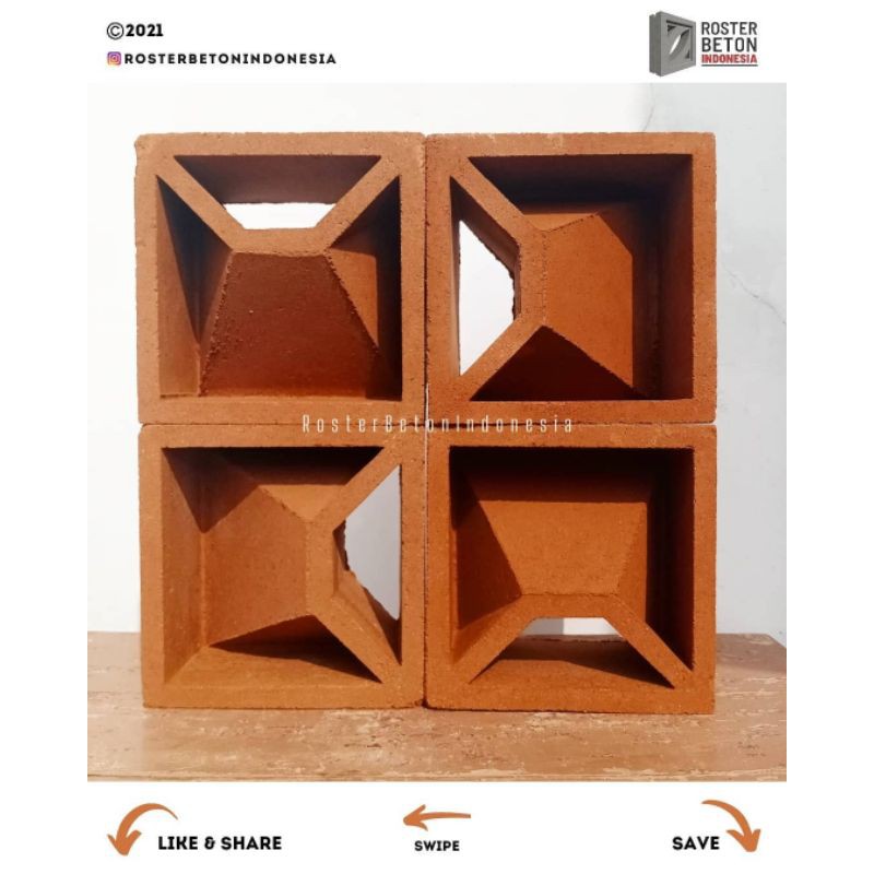 Jual roster diamond terracota | Shopee Indonesia