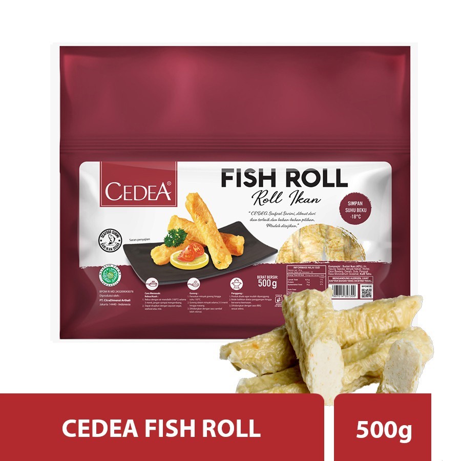 Jual CEDEA FISH ROLL ORIGINAL 500 GR / ROW ROLL | Shopee Indonesia