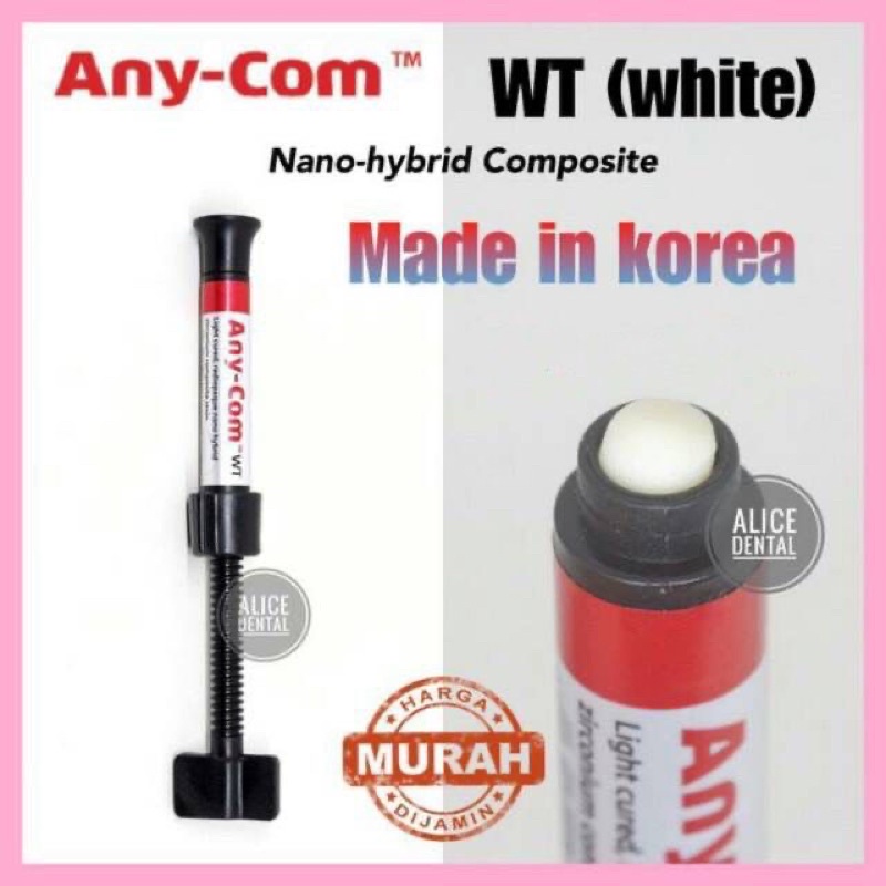 Jual Dental komposit anycom WT composite any-com white veneer composite ...