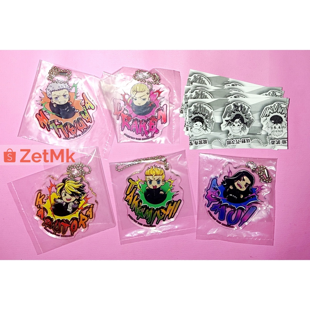Jual Tokyo Revengers Puchimasu Acrylic Charm Baji Kazutora Draken Takemichi Mitsuya | Shopee ...