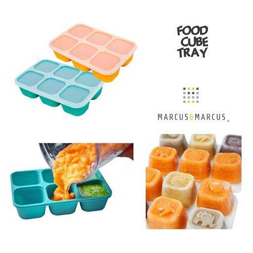 Jual MARCUS&MARCUS FOOD CUBE TRAY SILICONE BABY CUBES | Shopee Indonesia