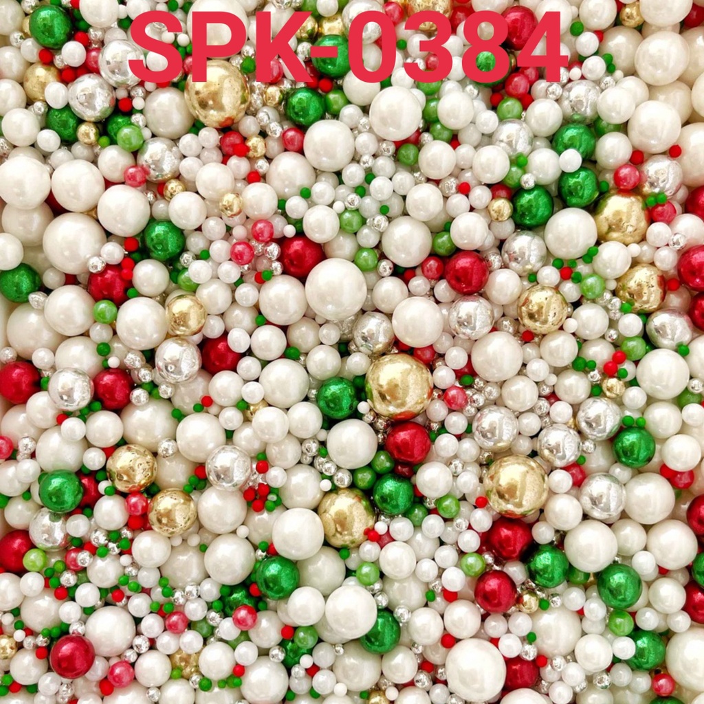 Jual SPK-0384 Sprinkles sprinkle sprinkel 1kg gold hijau merah natal ...
