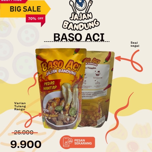 Jual baso aci khas bandung jeletot baso aci ORIGINAL JAJAN BANDUNG ...