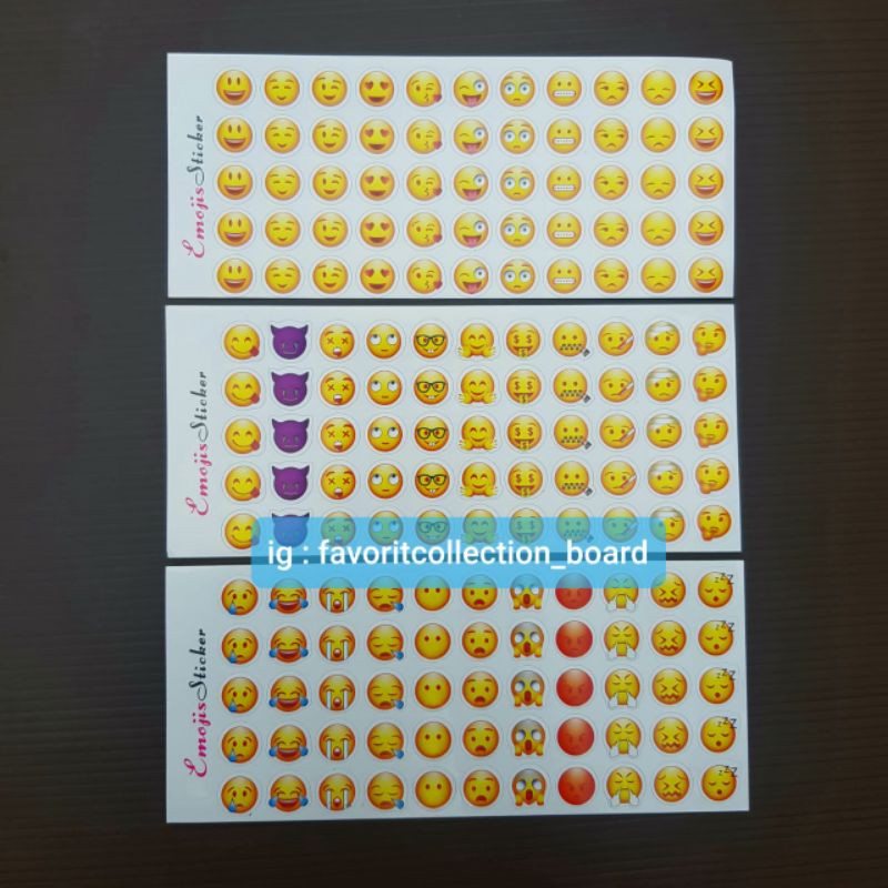 Jual Sticker Emoji Emoticon (II) 33 jenis emot | Shopee Indonesia