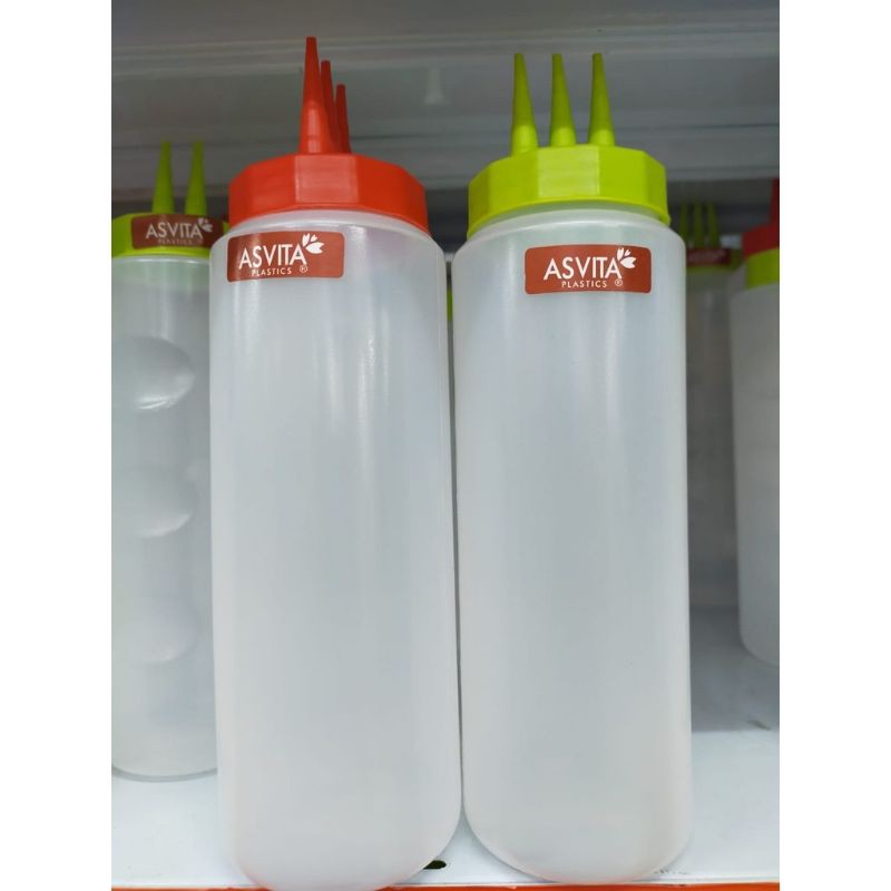 Jual Botol Mayo 3 / 5 lubang ASVITA Saos Sambal Tomat Mayonaise 600 ml ...
