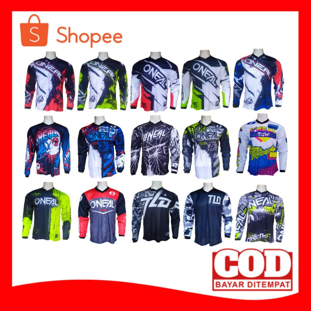 Jual Baju Kaos jersey sepeda gunung cycling mtb downhill motocross ...