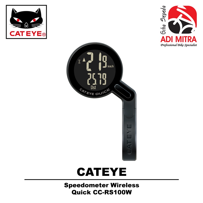 Jual Cateye Quick Wireless Speedometer Sepeda CC-RS100W | Shopee Indonesia