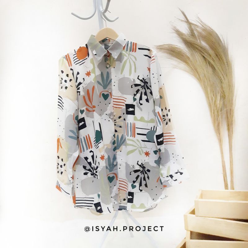 Jual KEMEJA NAINA PATTERN ( KEMEJA BIG SIZE , KEMEJA BUSUI ) | Shopee ...
