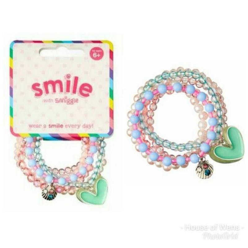 Jual SMIGGLE SMILE MERMAID BRACELET PACK X6 - GELANG MERMAID SMIGGLE 6 ...
