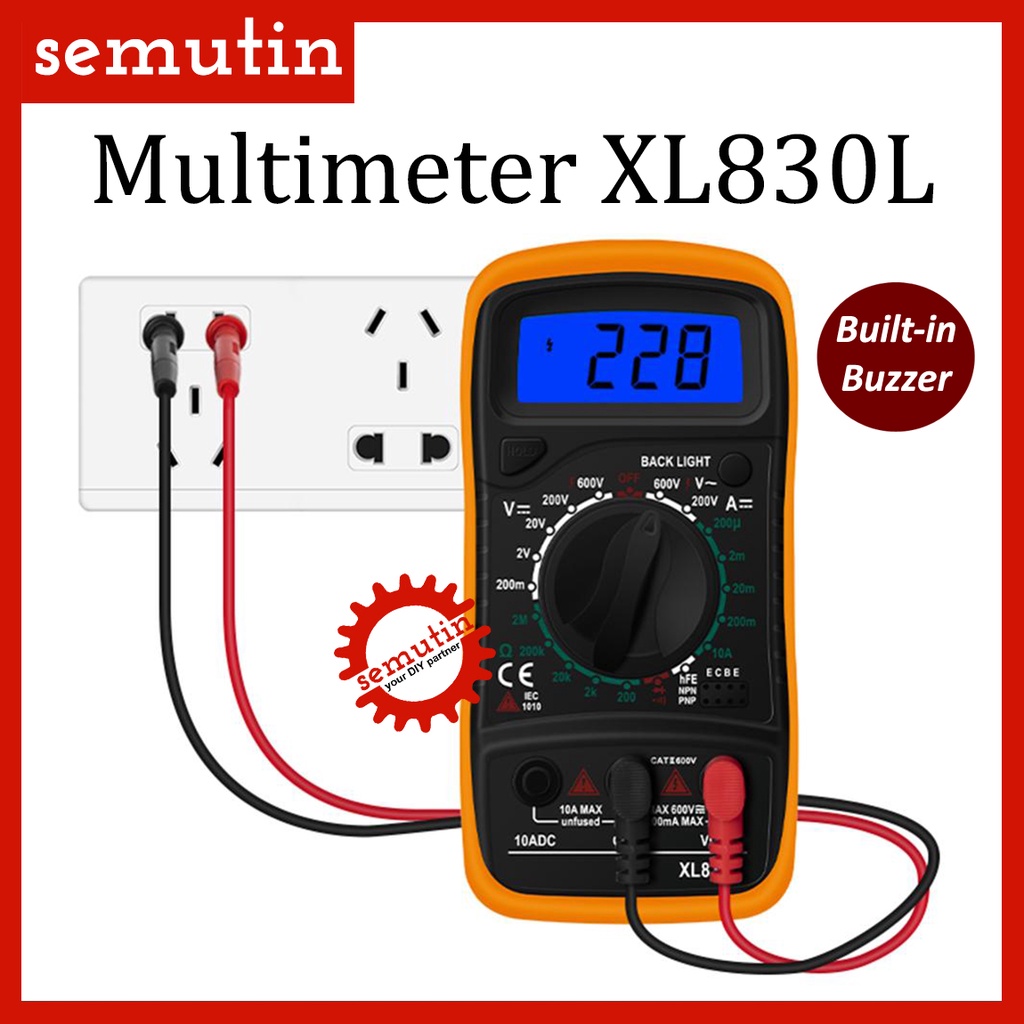 Jual Multimeter Digital XL830L / Avometer Multitester Voltmeter Ammeter ...