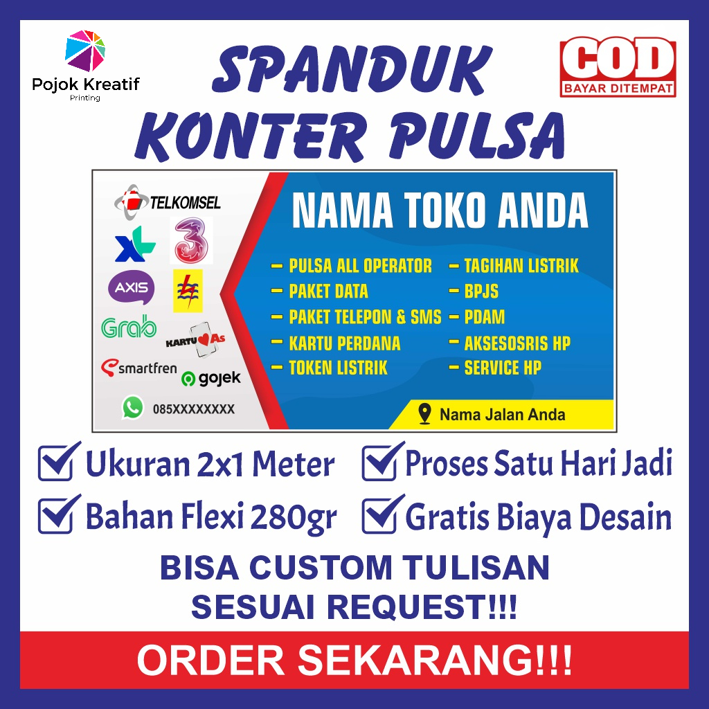 Jual Spanduk Sepanduk Banner Baner Bener Benner Backdrop Plang Poster ...