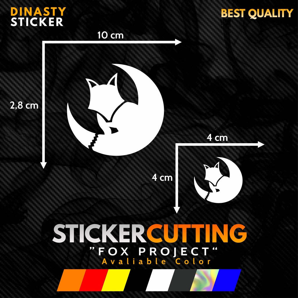 Jual STICKER STIKER CUTTING WHITE FOX PROJECT | Shopee Indonesia