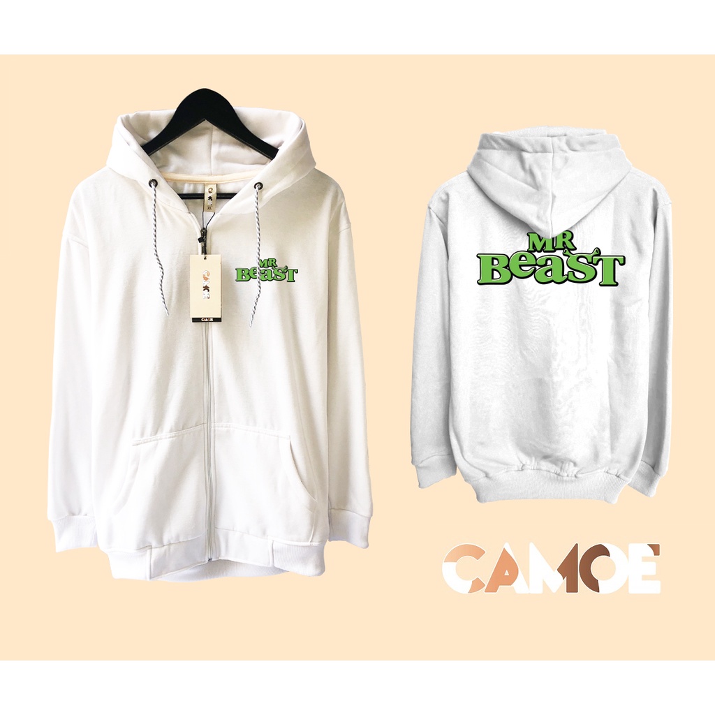 Jual Jaket Hoodie Zipper Mr beast x Shrek Puff | Shopee Indonesia