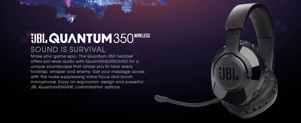 Jual JBL Quantum 350 Wireless Over Ear Gaming Headset | Shopee Indonesia