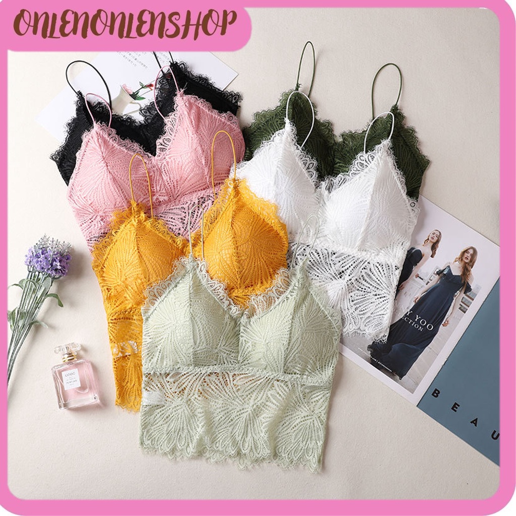 Jual OOS RB023 TANKTOP BRA BH motif brukat bunga Fashion Wanita Murah ...