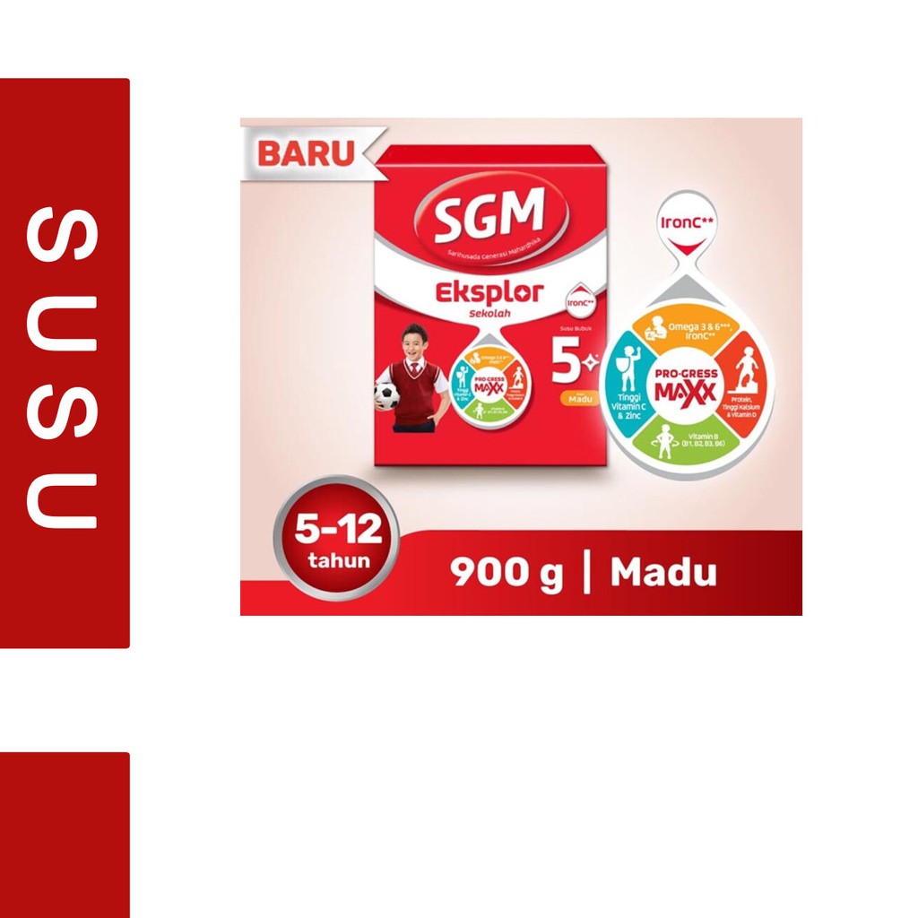 Jual Susu Formula SGM 5+ MADU 900gr - Natasha Susu | Shopee Indonesia
