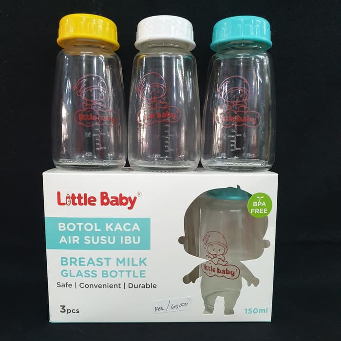 Jual Little Baby - Botol kaca Asi/ Botol penyimpan Asi | Shopee Indonesia