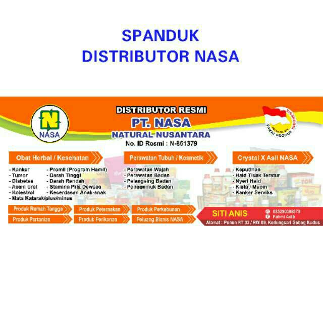 Jual SPANDUK DISTRIBUTOR NASA | Shopee Indonesia