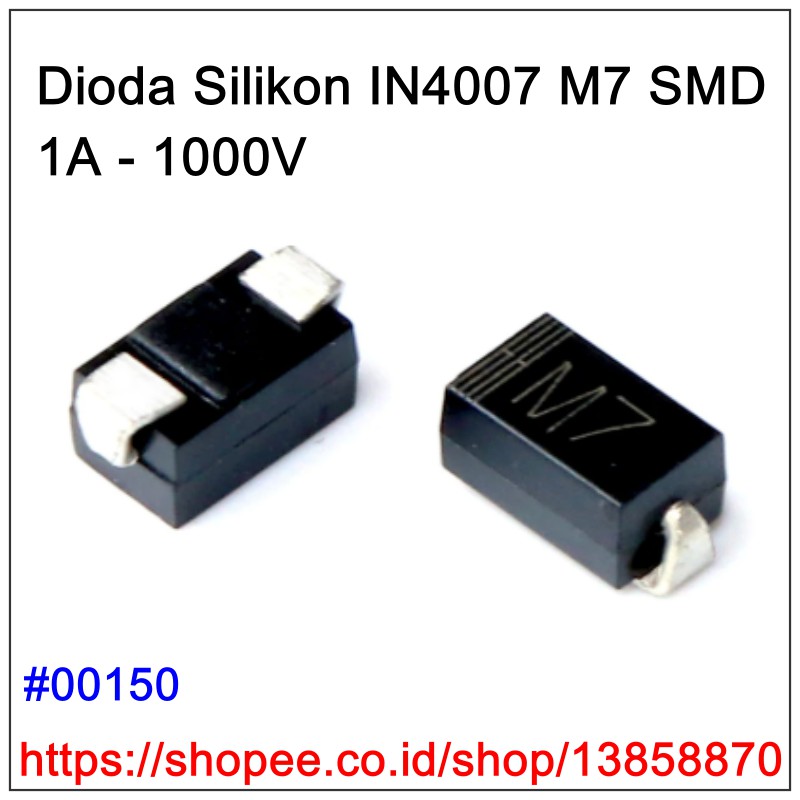 Jual Dioda SMD M7 IN4007 1N4007 Rectifier Diode Silicon 1A 1000V 4007 ...
