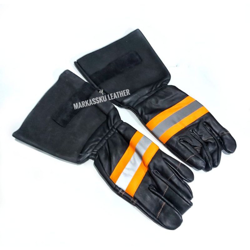 Jual sarung tangan kulit asli domba sarung tangan pemadam kebakaran kualitas super gloves ...