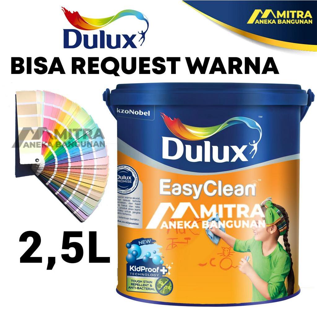 Jual DULUX EASY CLEAN 2,5 LITER / CAT TEMBOK ANTI NODA / BISA REQUEST WARNA TINTING | Shopee ...