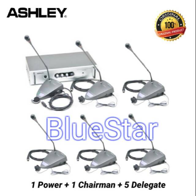 Jual Mic Kabel Conference Ashley CCS800MCD 1 Chairman - 5 Delegate ...