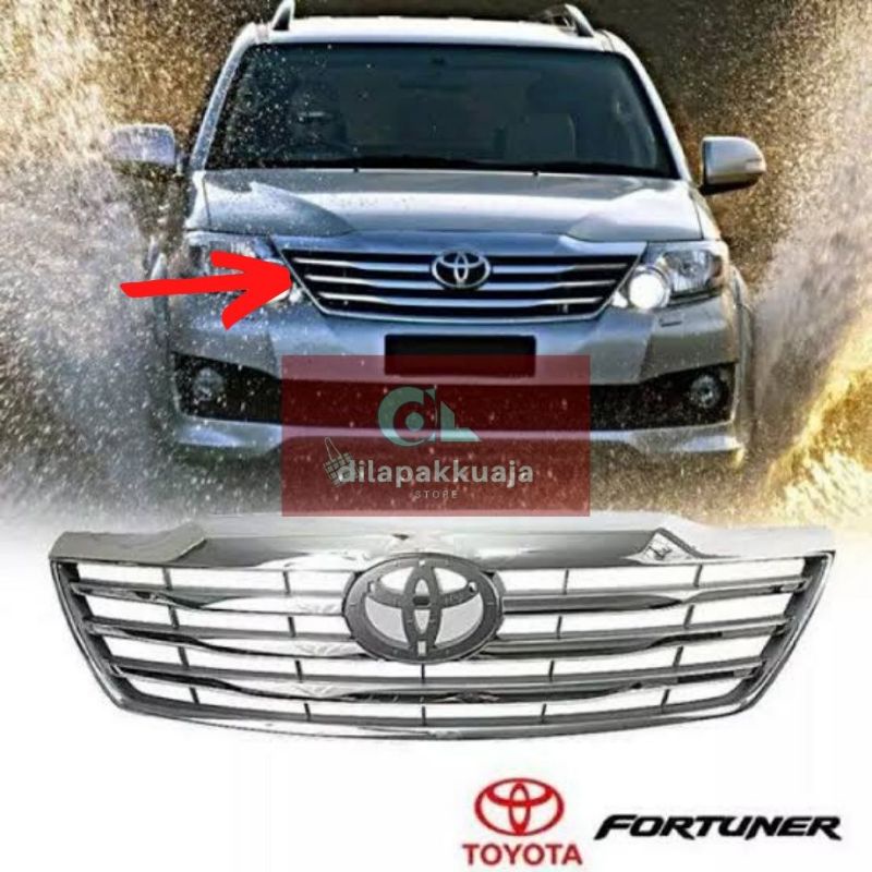 Jual Grill Radiator Fortuner 2012 - 2015 Grille Assy Depan Radiator ...