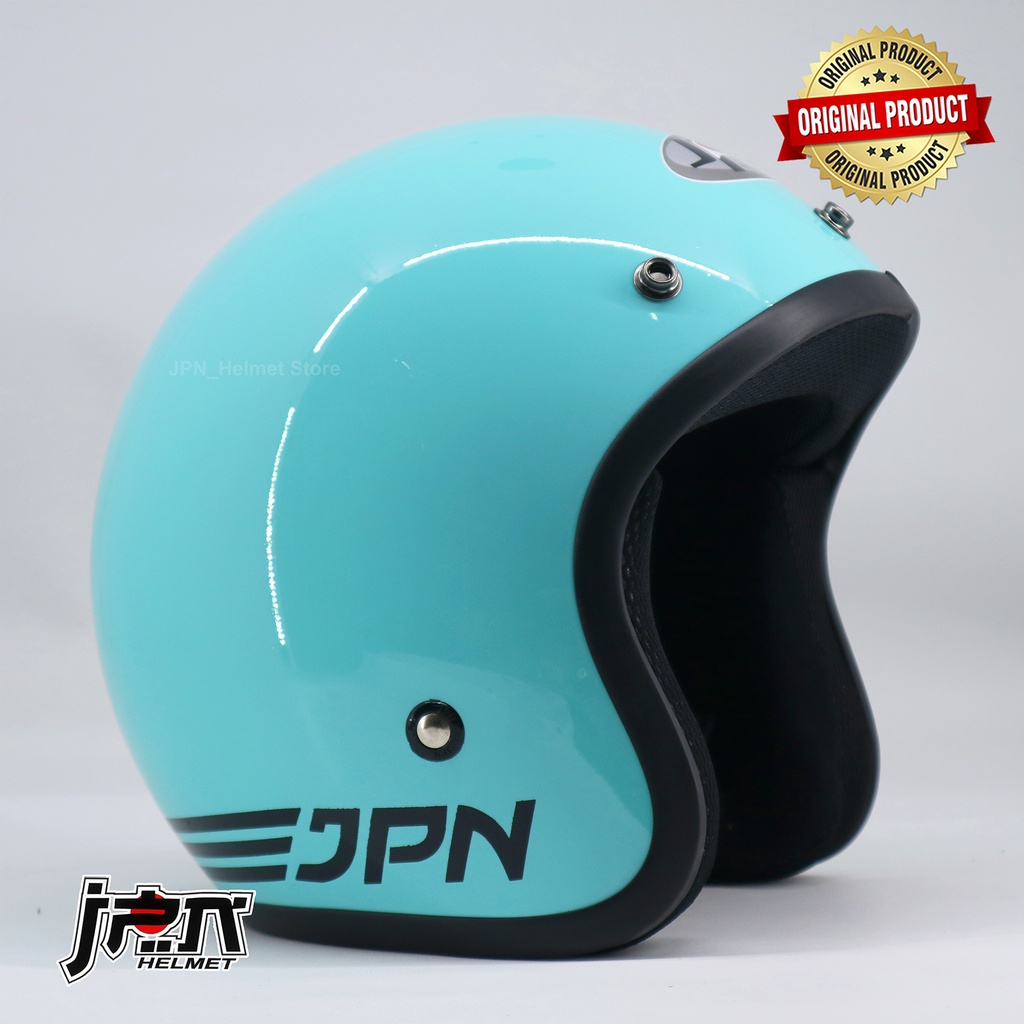 Jual Helm JPN Retro Classic Blue Sky/Tosca Glossy ORIGINAL JPN | Shopee ...