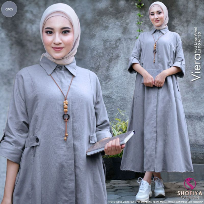 Jual Gamis Model Viera/Gamis Modern Best Seller/Baju Simple Unik ...