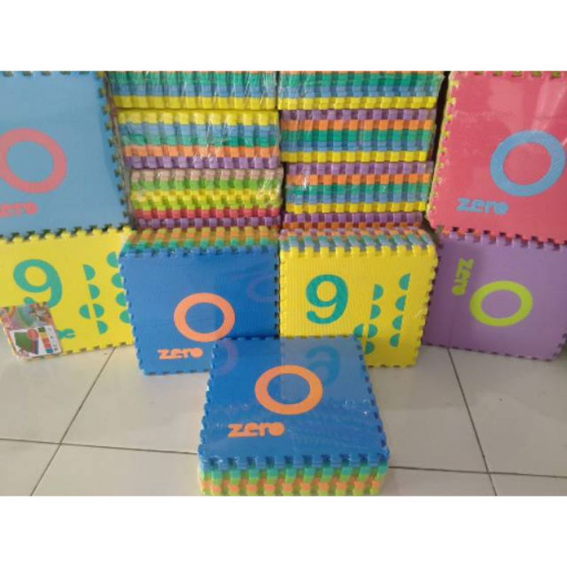 Jual Karpet puzzle angka bergambar alas lantai evamart 30x30x1 cm ...