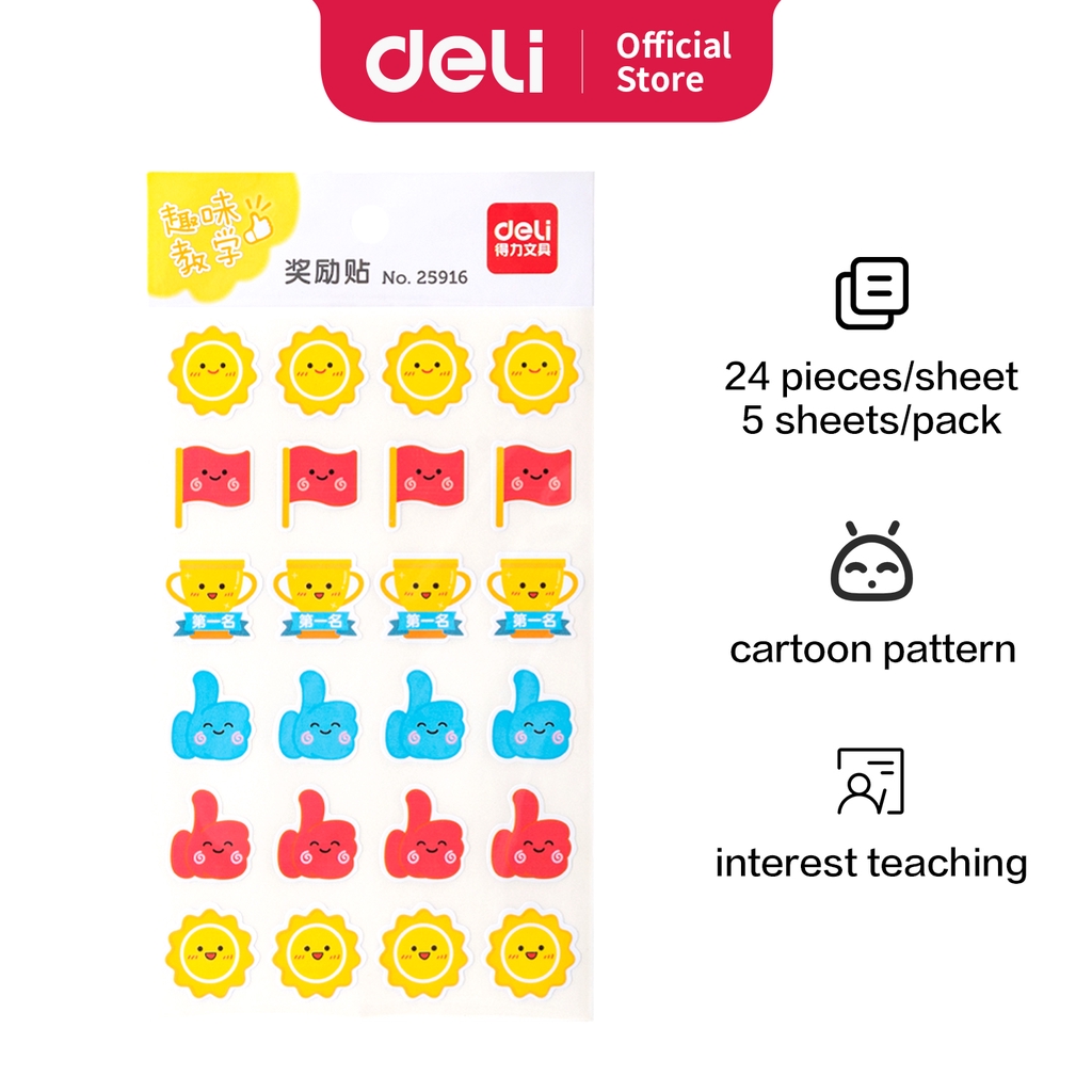 Jual Deli Reward Sticker / Stiker Penghargaan Bergambar Untuk Siswa ...