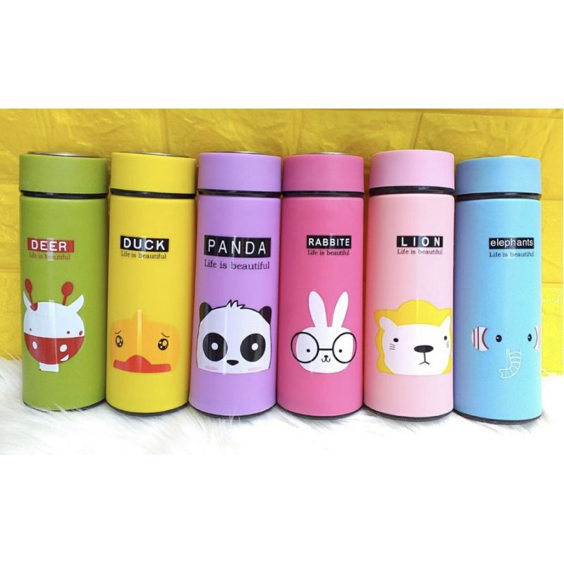 Jual KHUSUS GROSIR >> botol minum botol minum kaca animal termos botol ...