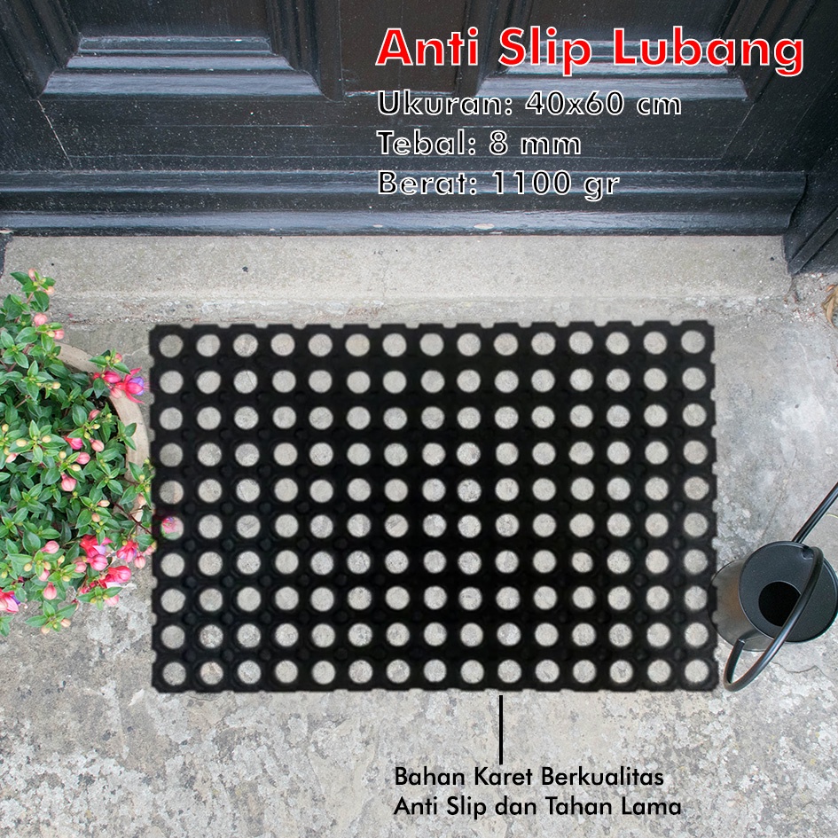 Jual KESET KAKI ANTI SLIP LUBANG / RING MAT 60 X 40 TEBAL 8MM / KESET ...