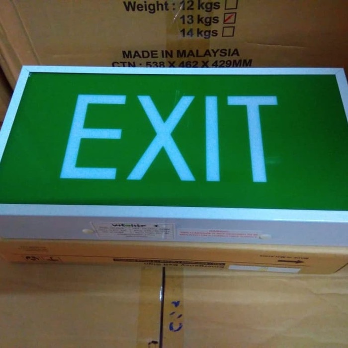 Jual Emergency EXIT Box vitalite | Shopee Indonesia