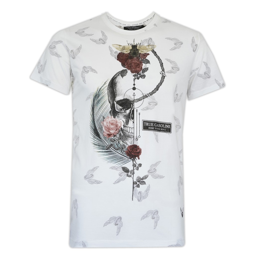 Jual True Gasoline Beetle 19 S10 White Overprint | Shopee Indonesia