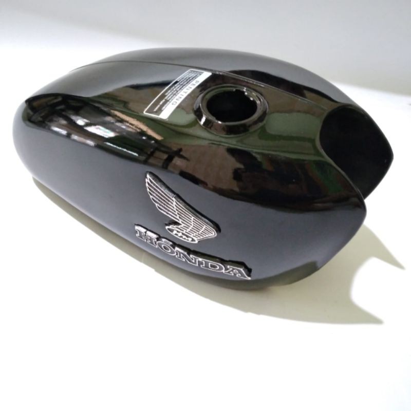 Jual TANGKI CB GLATIK CB100 PRESS CAT HITAM SET EMBLEM HONDA | Shopee ...