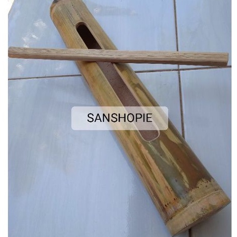 Jual Kentongan Bambu Pos Ronda Keliling Satu Set Dengan Pemukul ...