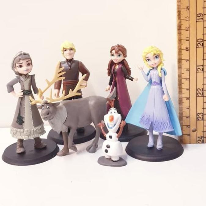 Jual FROZEN 2 ELSA ANNA OLAF KRISTOFF SVEN HONEYMAREN FIGURE SET ISI ...