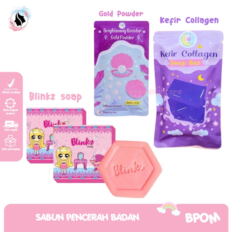 Jual READY BLINKZ SOAP / KEFIR COLLAGEN SABUN PEMUTIH BADAN BPOM SABUN ...