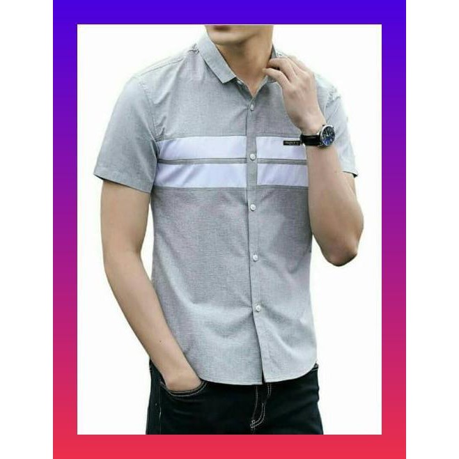 Jual RISRUS FASHION HEM DENNY BAJU PRIA LENGAN PENDEK KEMEJA COWO COWOK ...