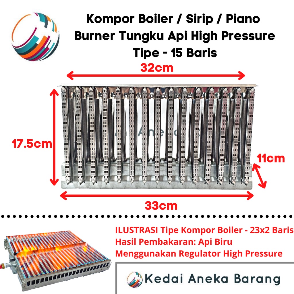 Jual Burner Kompor Stove Tungku Api Pemanas Gas LPG Boiler Oven Dryer ...
