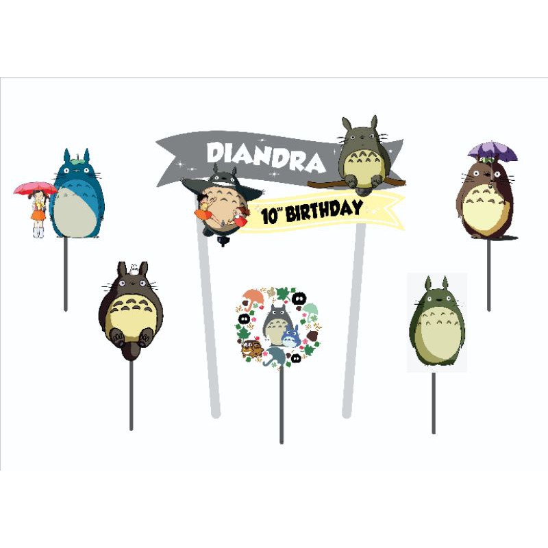 Jual Topper Cake Totoro PAKE NAMA | Shopee Indonesia